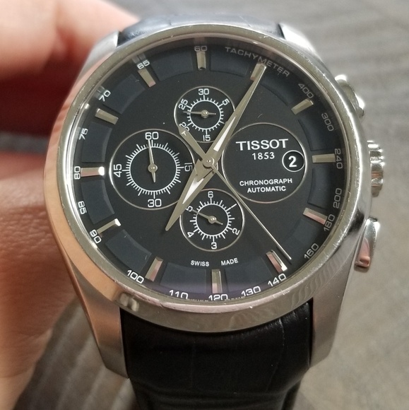 Tissot | Accessories | Tissot 853 Chronograph Couturier Black | Poshmark